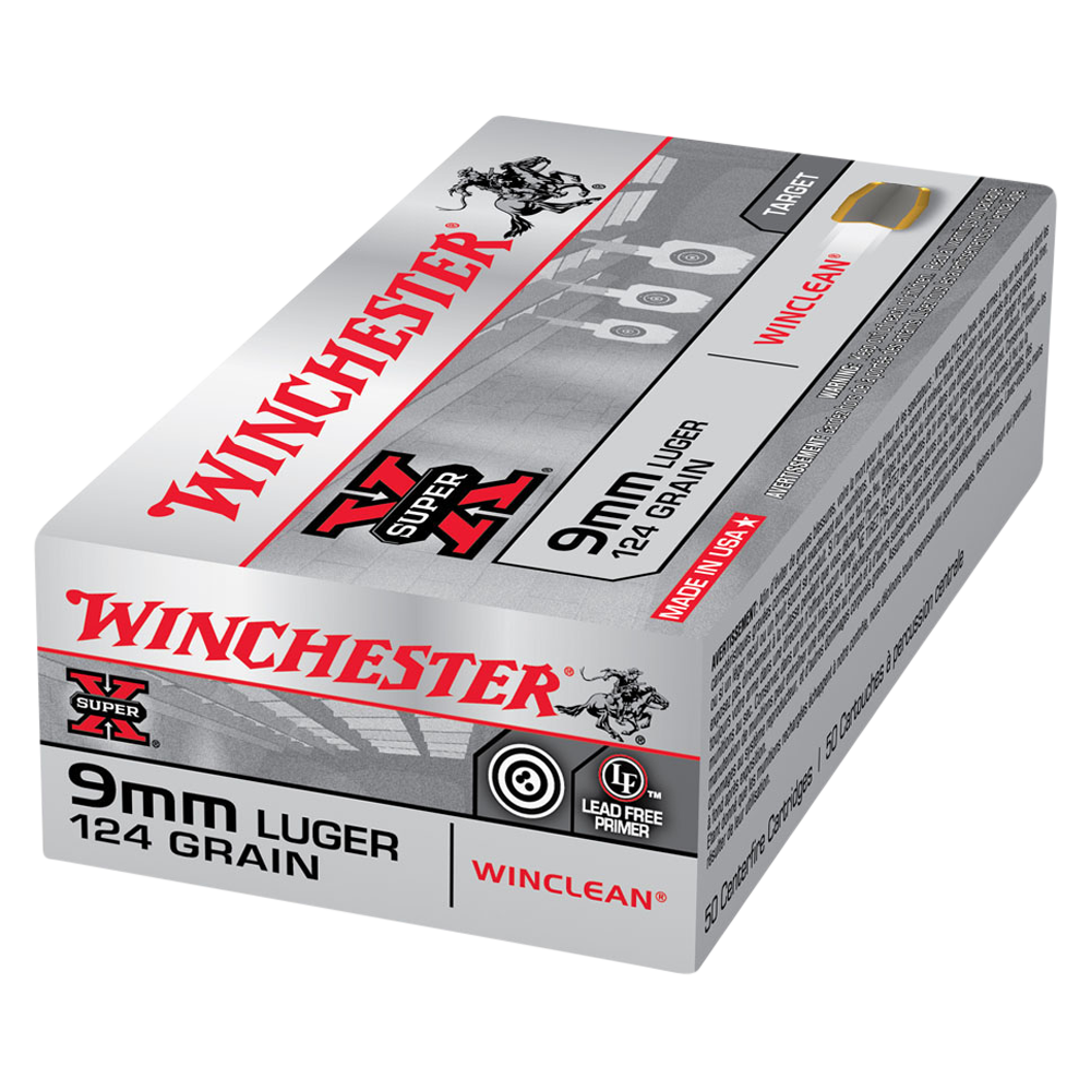 WINCHESTER 9MM 124GN WINCLEAN 50RND