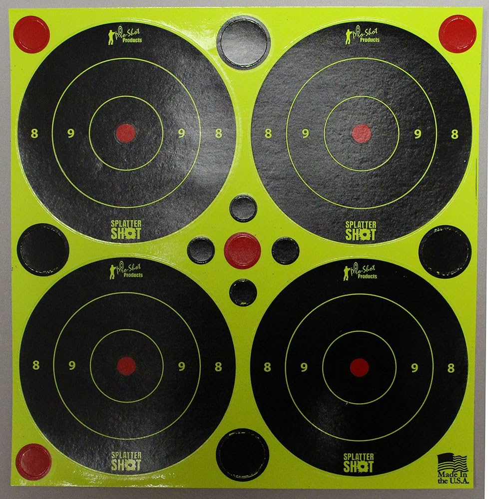 PROSHOT SPLATTER SHOT 3'' BULLSEYE 48PK
