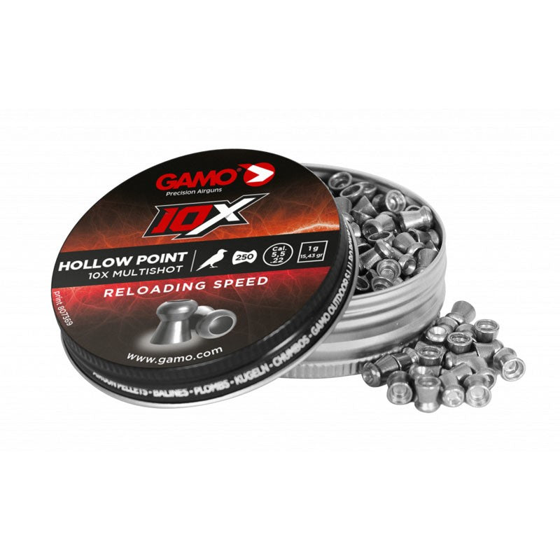 GAMO PELLETS .177 10X HOLLOW POINT